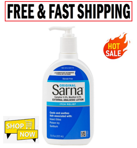 Sarna Original Steroid-Free Anti-Itch Cooling and Soothing Lotion, 7.5 ...