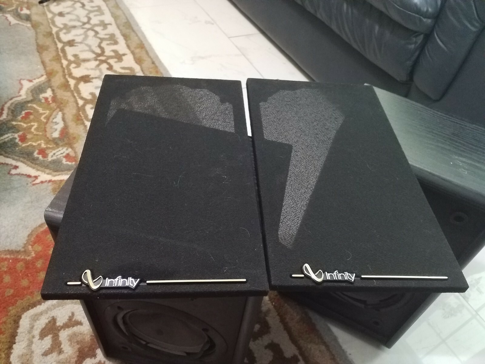 Speaker grills with emblems for Infinity RS 225 Speakers | eBay