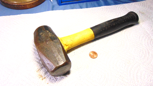 LUDELL 3 lb. Double Face Maul Drilling Sledge Hammer Fiberglass Handle ...