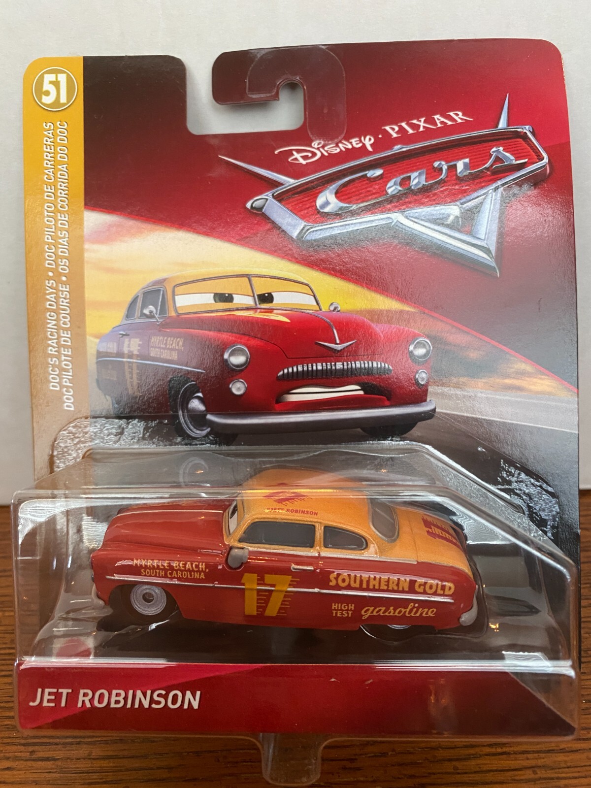 Disney Pixar Cars 3 Dirt Track Fabulous Hudson Hornet & Jet Robinson Rare!