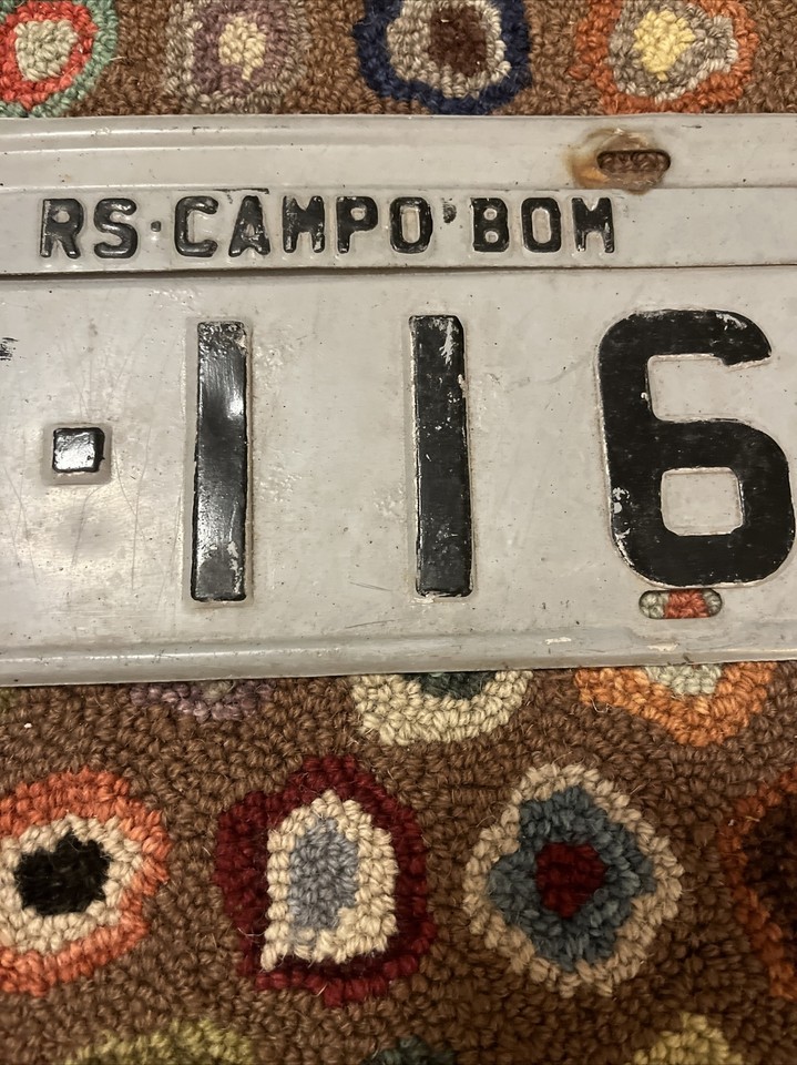 Brazilian License Plate Rio Grande do Sul Brazil CAMPO BOM # ICC 1166 ...