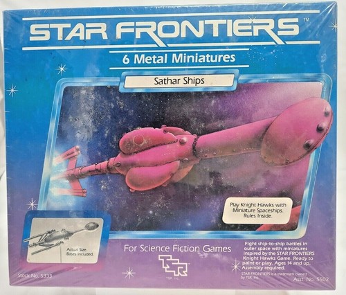 NIB *Sealed* 1983 Star Frontiers 6 Pewter Miniatures Sathar Ships TSR ...