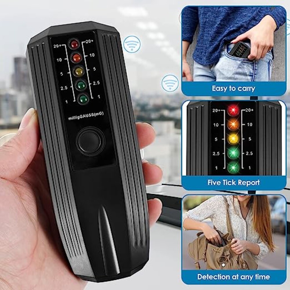 Smart Digital EMF Meter Black Radiation Detector Meter EMF Reader ...