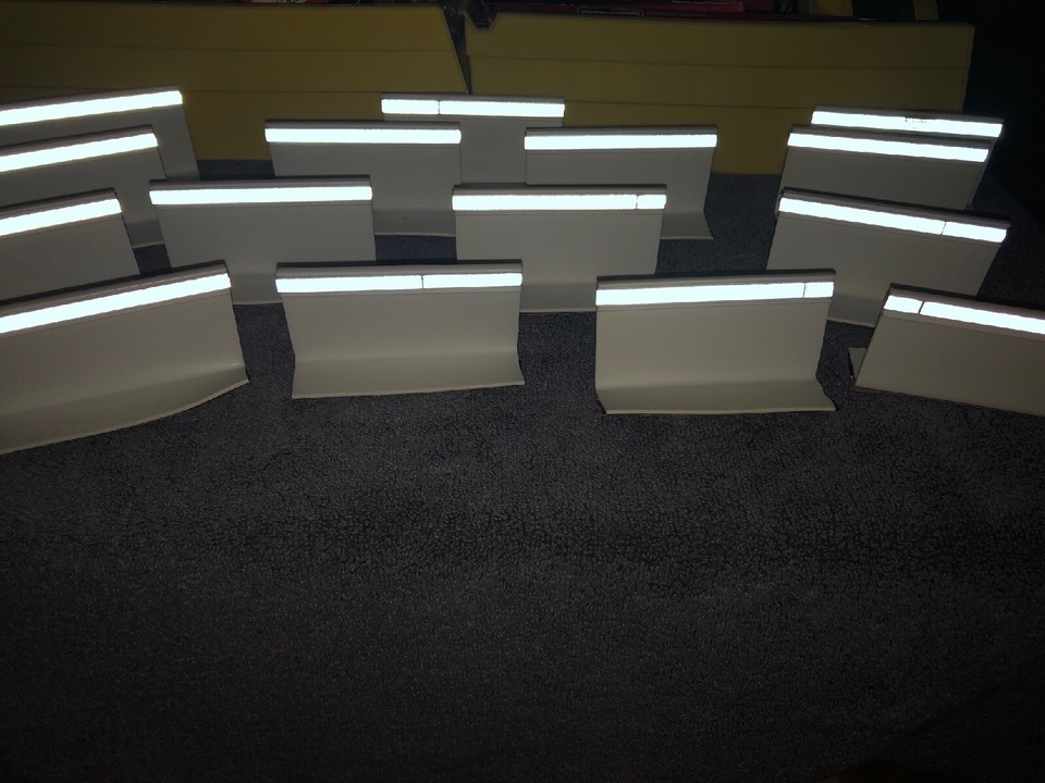 15 Temporary Overlay Marker with Butyl Adhesive, 4" White 8007302630 | eBay