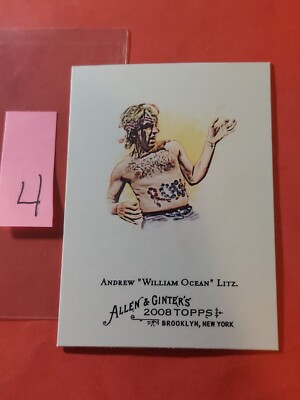 2008 Topps Allen and Ginter #283 Andrew Litz, (Air Guitar Champion ...