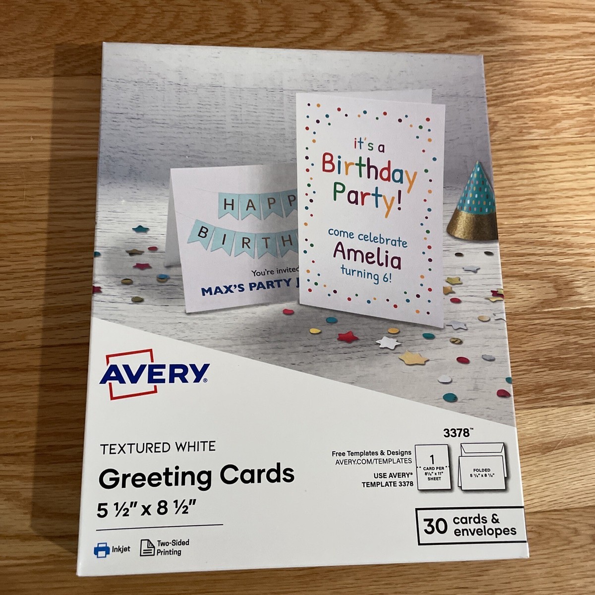 Avery Greeting Card Templates Word Template For Avery L7418 | Avery