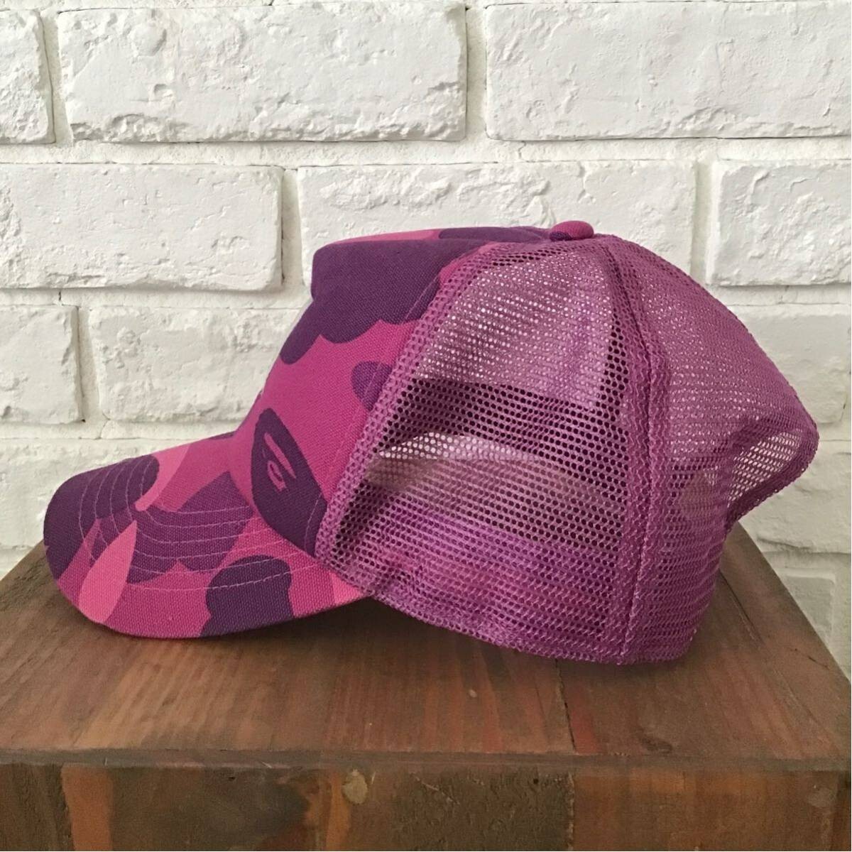 BAPE × carhartt trucker hat cap Purple camo NIGO A Bathing BAPE × carhartt trucker hat cap Purple camo NIGO A Bathing