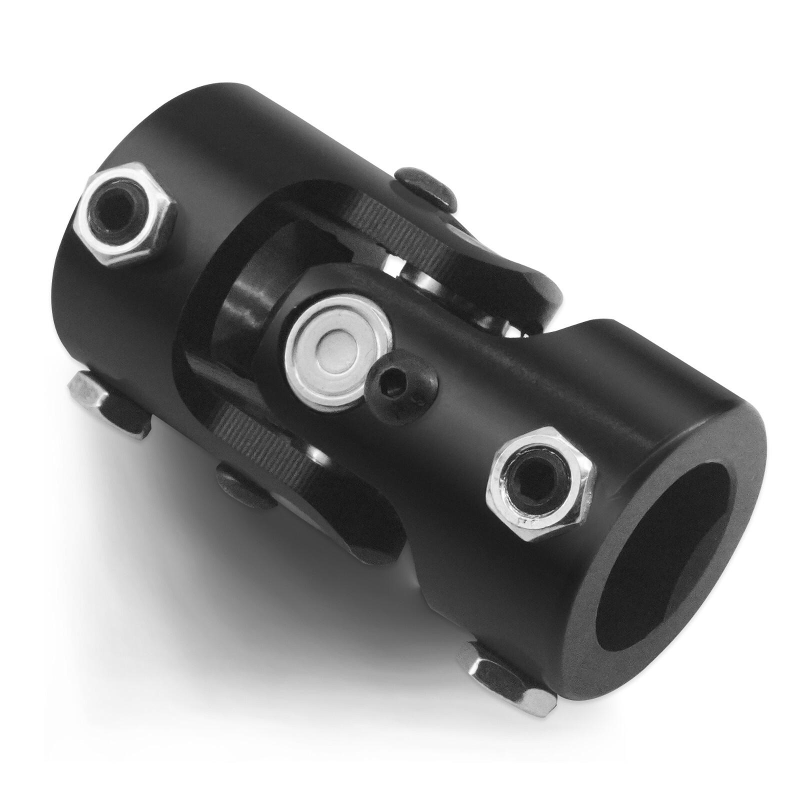 New 1" DD x 1" DD Steering U Joint Universal Shaft Coupler Black 1dd to ...