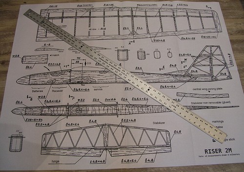 Model Airplane Plans (RC): RISER 2-Meter 78" Sailplane | eBay