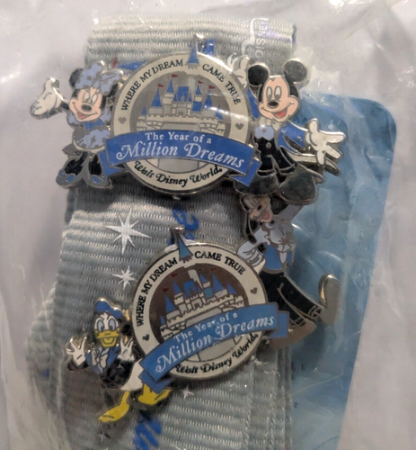 Disney the year of a million dreams lanyard and 2 pins -Where My Dream ...