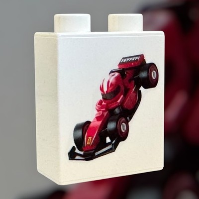 CUSTOM Genuine LEGO Ferrari Formula 1 F1 Racecar Collectible DUPLO ...