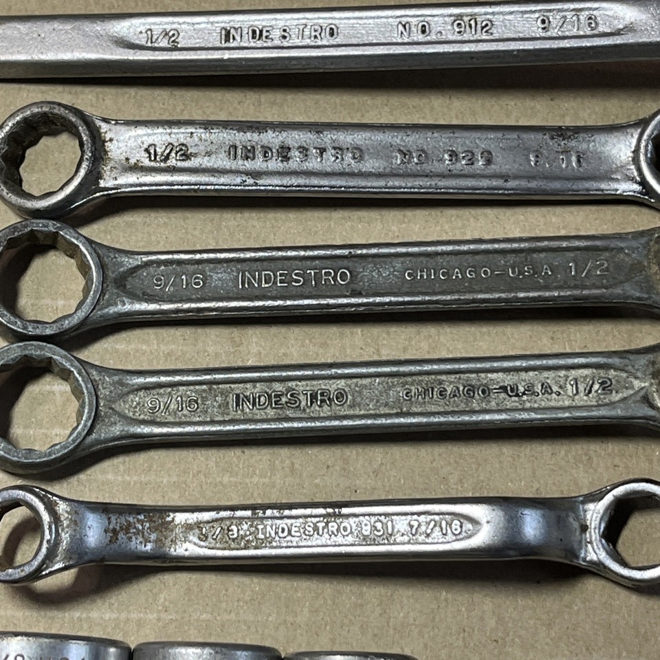 Vintage INDESTRO Tool Lot – Wrenches, Sockets Mixed Lot | eBay