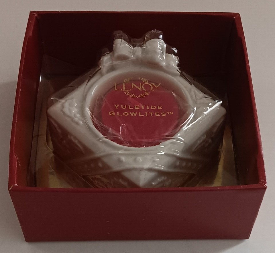 Lenox Yuletide Glowlight Package Tea Light in Box Vintage | eBay UK