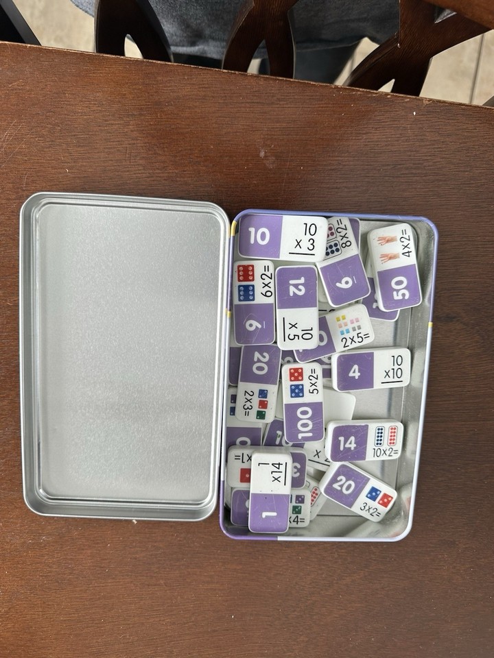 Junior Learning Multiplication Dominoes Game Set, 28 Pieces, Ages 7-9 ...