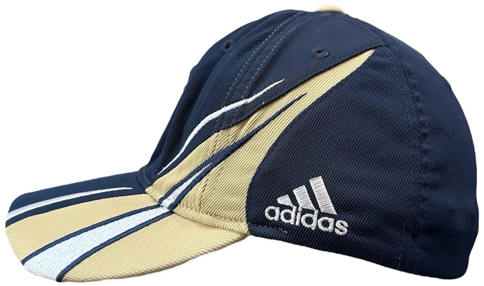 Adidas Notre Dame Fighting Irish Hat Cap Blue Gold Fitted L/XL | eBay