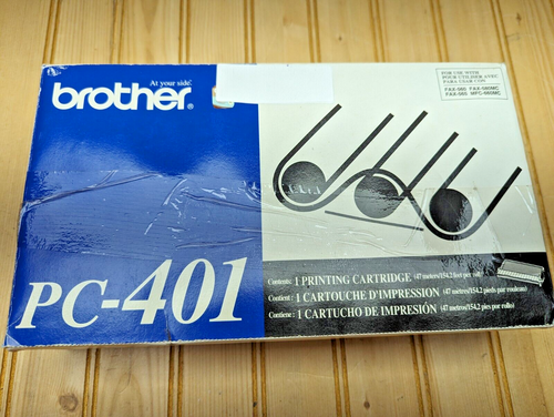 1 Genuine Brother PC-401 FAX Film Printing Cartridges for 560, 565 ...