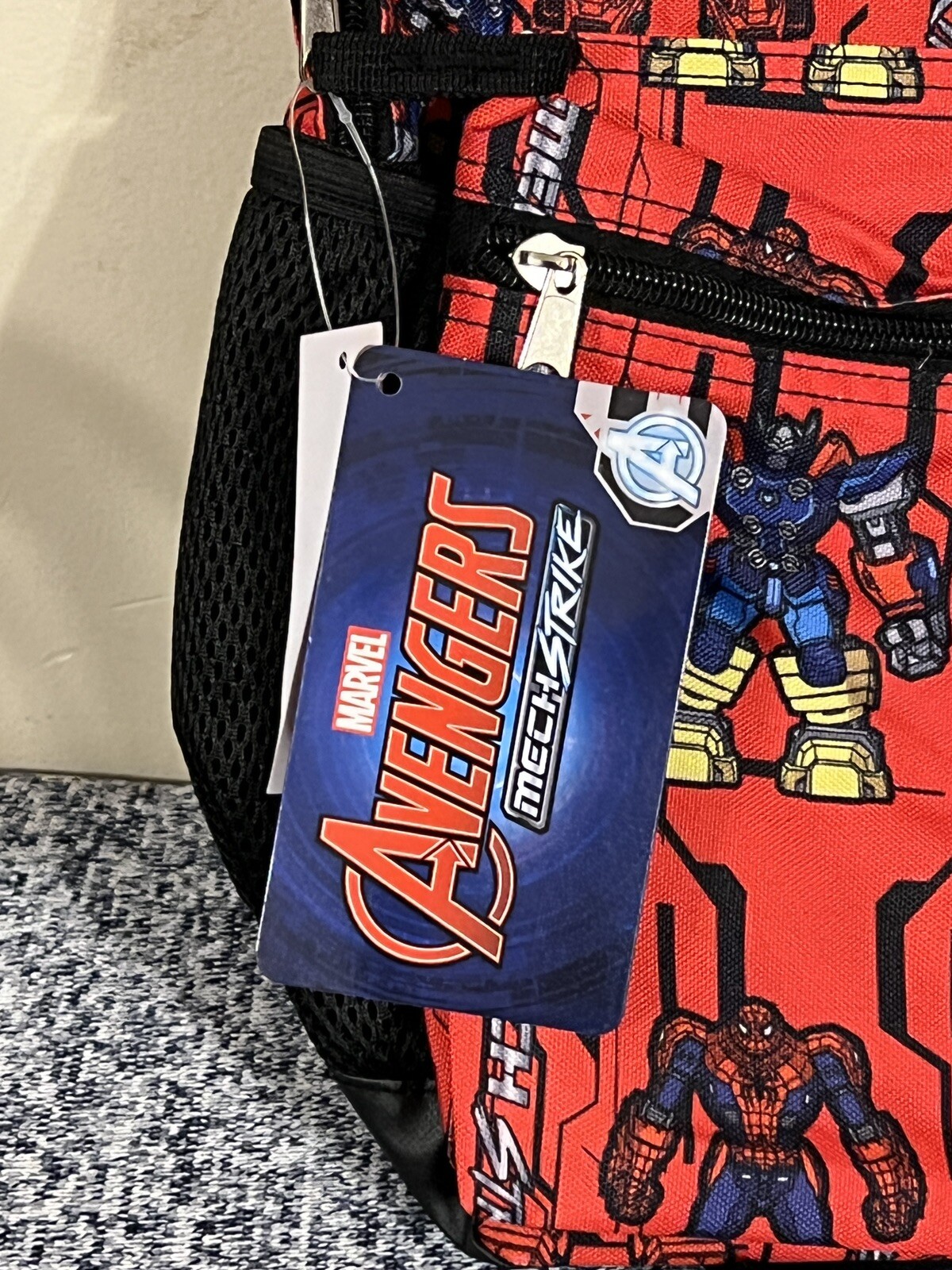 Marvel Avengers Mech Strike Spider-Man Backpack Cpt America, Ironman ...