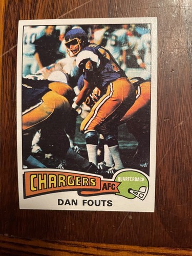 1975 TOPPS #367 DAN FOUTS SAN DIEGO CHARGERS ROOKIE FOOTBALL CARD NM+ ...