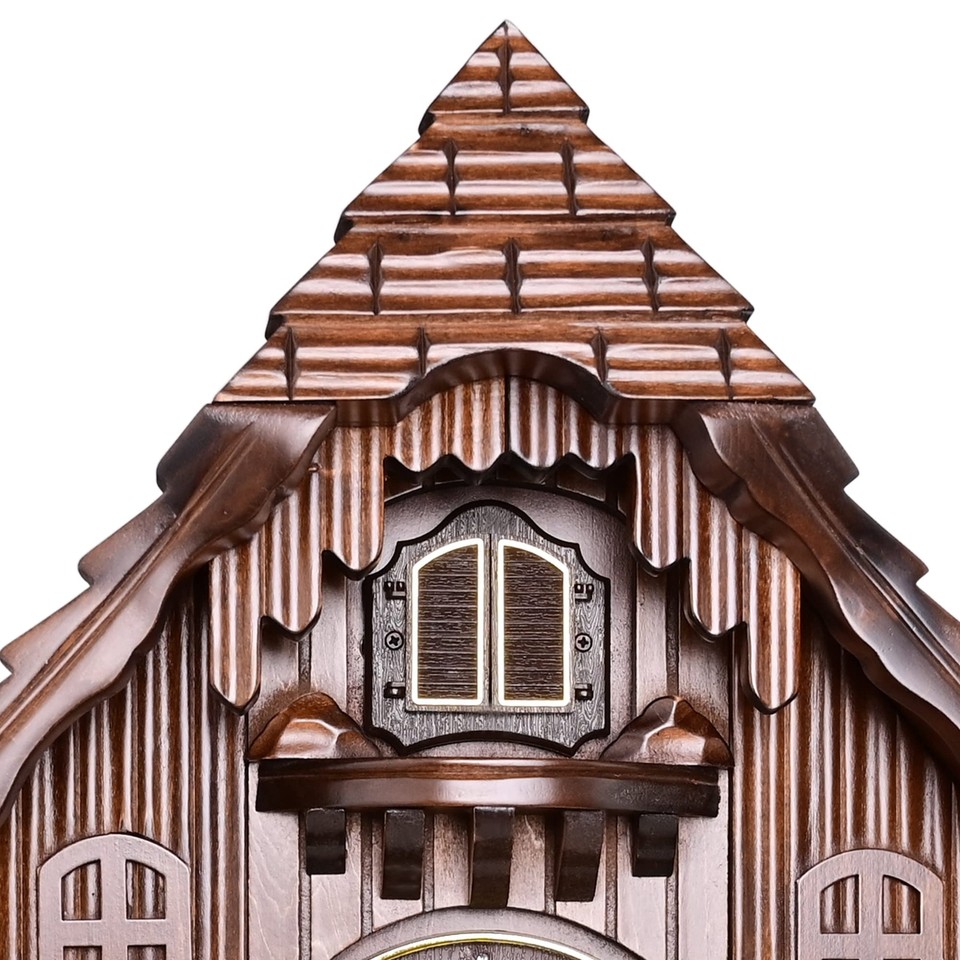 Kendal Handcrafted Wood Cuckoo Clock Wall Clock Home Decor w/ Black ...