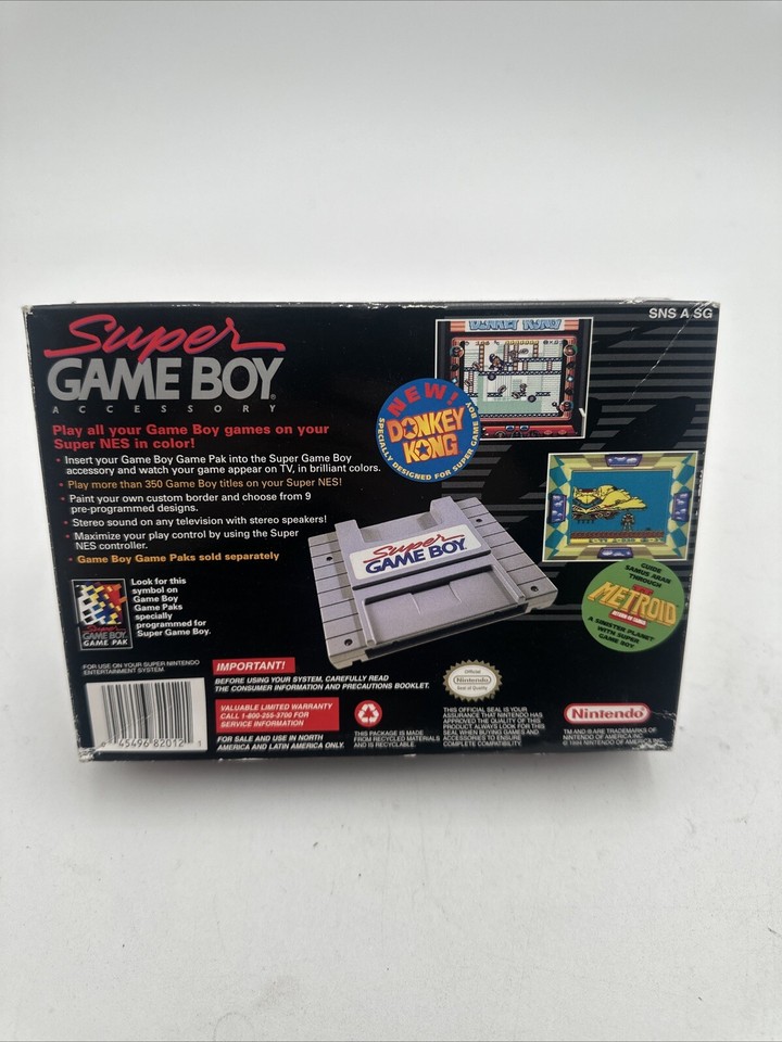 Super GameBoy (Super Nintendo Entertainment System, 1994) BOX ONLY ...
