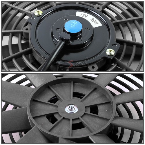 UNIVERSAL BLACK 10"12V ELECTRIC RADIATOR/ENGINE COOLING FAN+MOUNTING ...