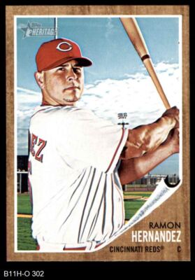 2011 Topps Heritage #302 Ramon Hernandez Reds 8 - NM/MT | eBay