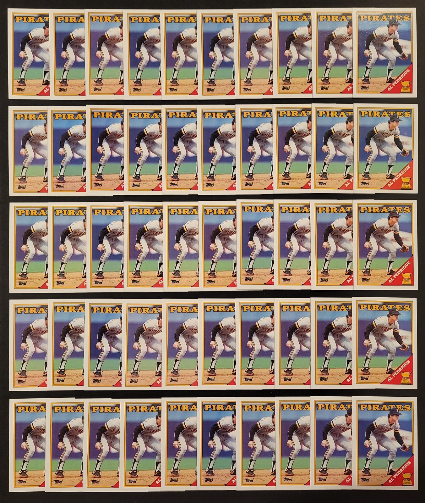 Lot of 50 AL PEDRIQUE 1988 Topps Baseball Rookie Cards #294 BB1729 | eBay