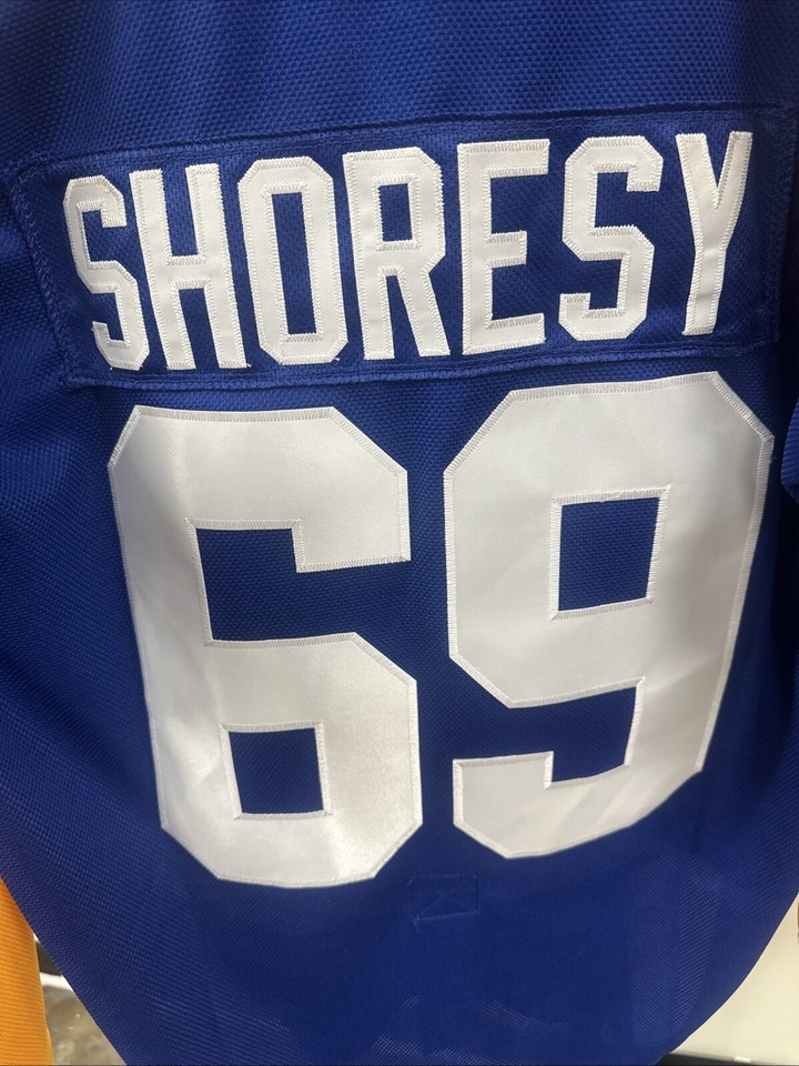 Hockey jersey Letterkenny Shamrocks Blue Jersey #69 Shoresy Men Size ...