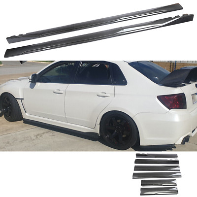 Carbon Fiber Side Skirt Rocker Panel Fit For SUBARU WRX STI ...