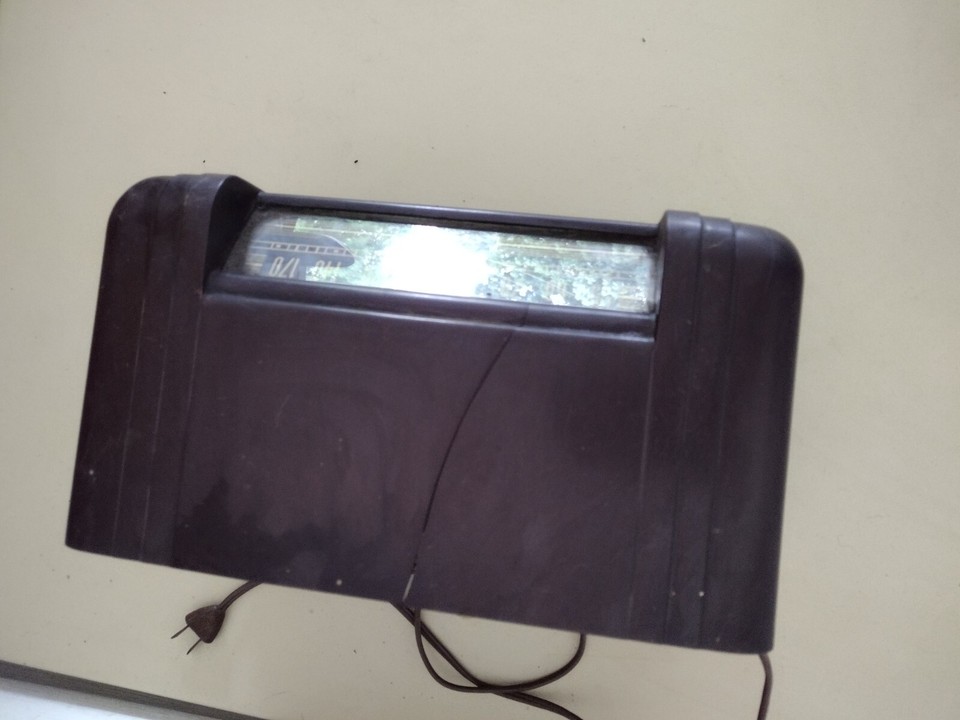 Delco Tube Radio Brown Bakelite Tabletop AM 1940's Vintage | eBay