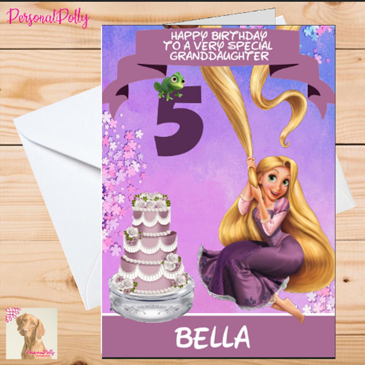Tangled Printable Birthday Card