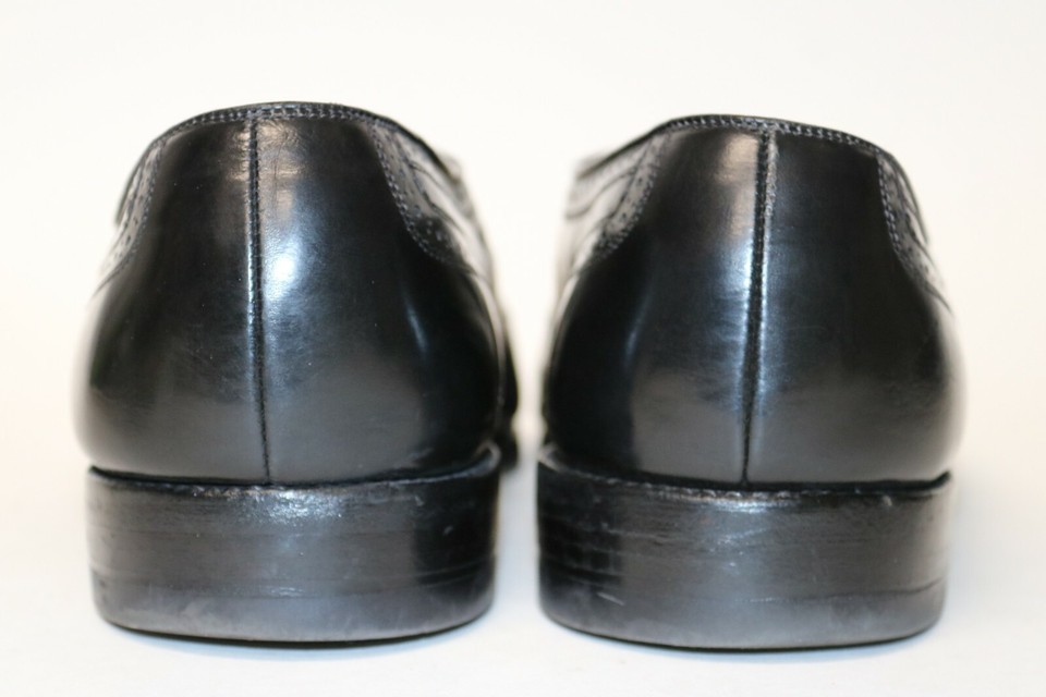 Allen Edmonds Men's Size 12 D Dress Shoes Black Soft Leather Wingtip ...