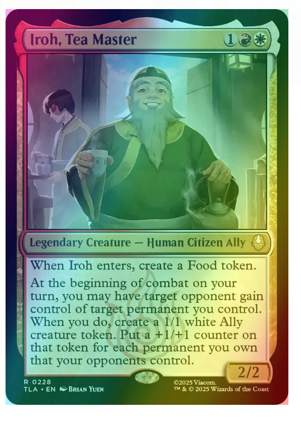 Iroh, Tea Master - Foil Avatar MTG | eBay