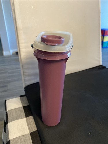 Vintage Tupperware Beverage Buddy Cereal Holder 587-3 Purple Aqua | eBay