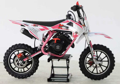 Mini Dirt Bike Automatic 60cc Petrol 4 Stroke Pink Scrambler X Beast ...