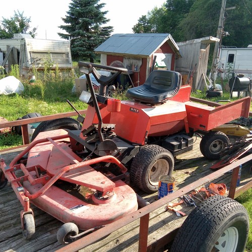 Simplicity Fch16 Front Deck Mower 48" Cut Complete..runs new carb needs ...