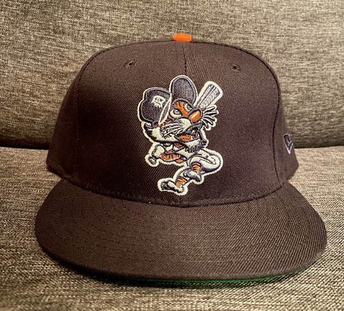 Detroit Tigers Swinging Tiger/Coked Out Fitted Hat New Era 5950 MUSA Sz ...