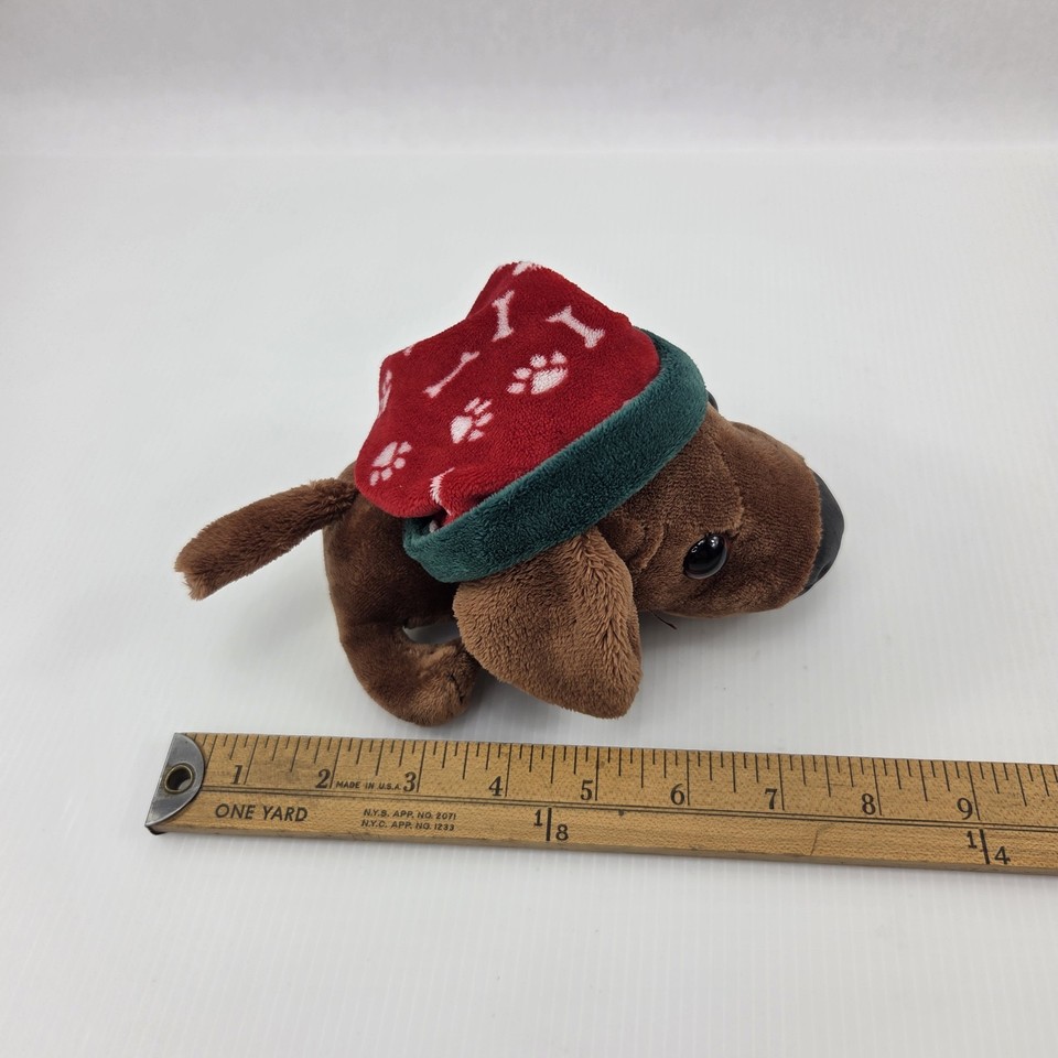 Big Head First Brown Puppy Dog Plush Stuffed Animal Toy Christmas | eBay