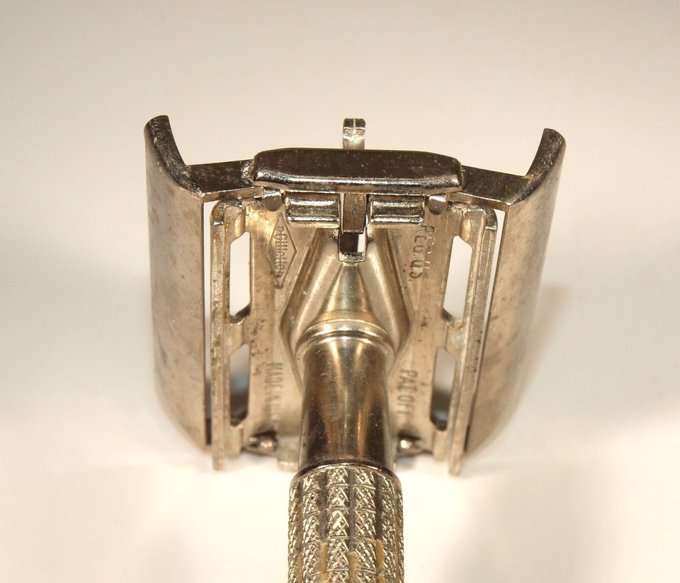 Vintage 1960 Gillette TTO Super Speed DE Safety Razor F-2 * Flare Tip ...