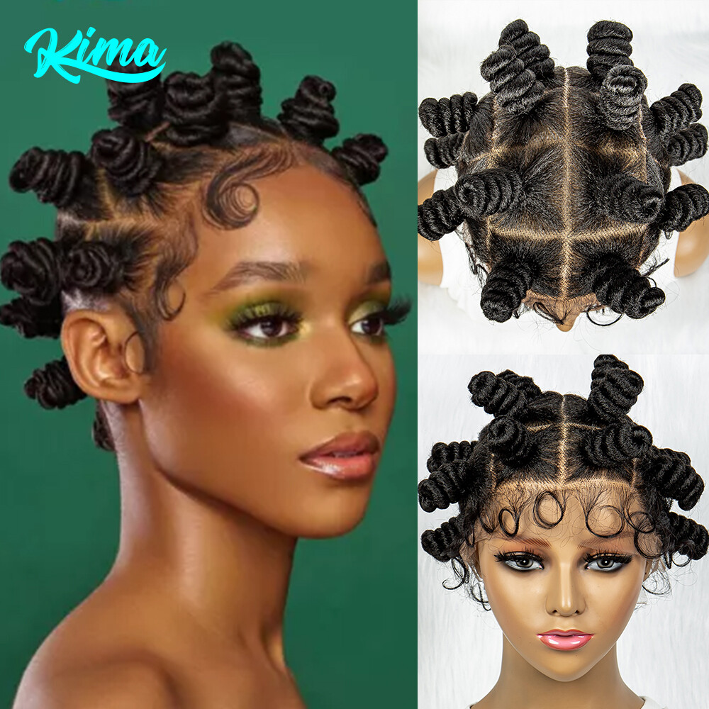African Twist Braids In A Bun