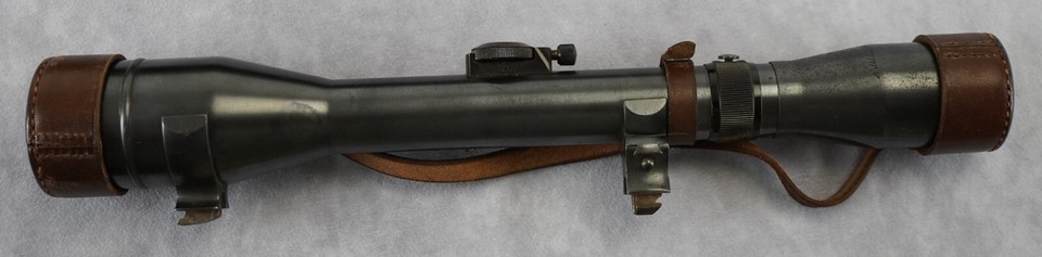 WWII German Ajack 6x50 Sniper Scope leather case heer US veteran estate ...