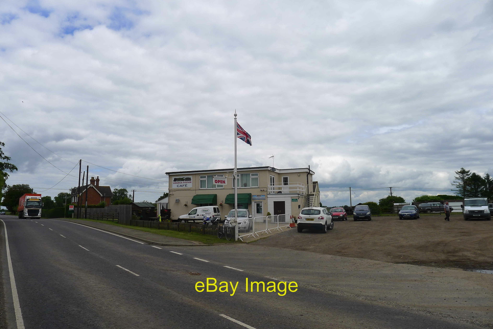 Photo 12x8 Langrick Station Cafe Langrick Bridge No longer a station at ...