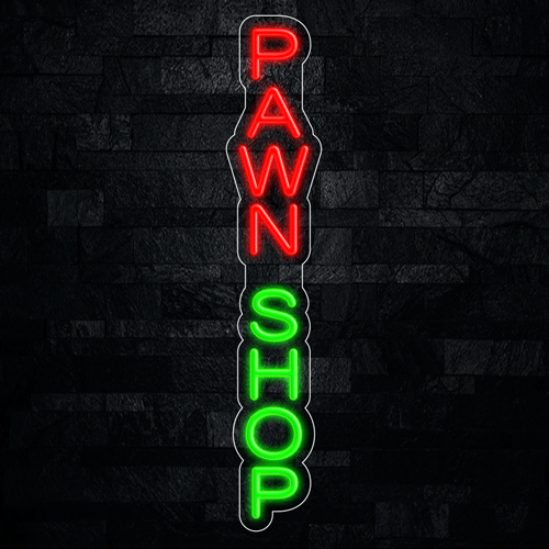 Pawn Shop Neon LED Sign 5"L x 27"H #32570 | eBay