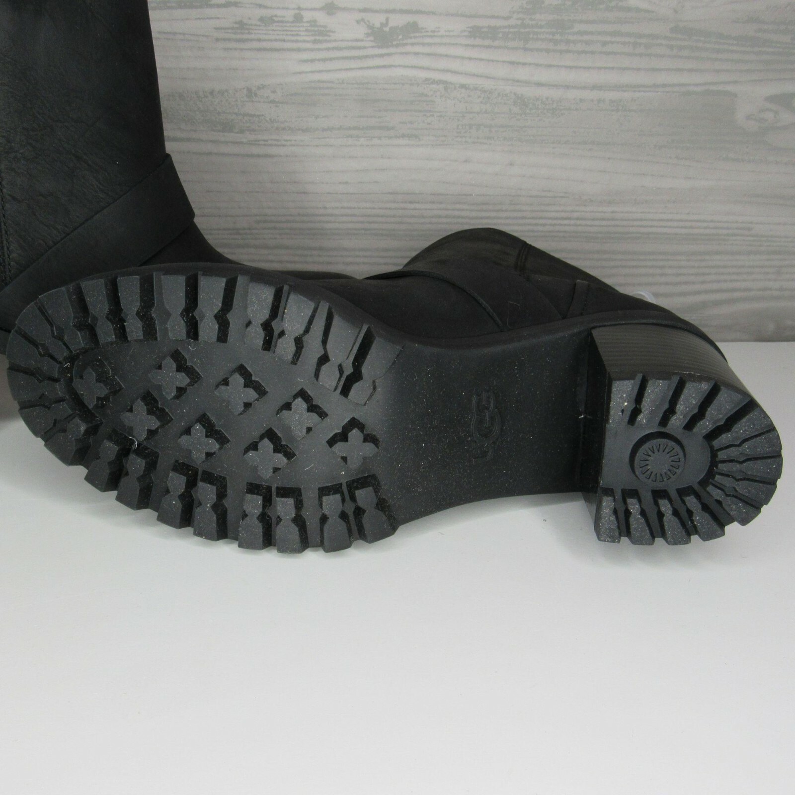 UGG WOMEN’S FERN WATERPROOF LEATHER CHUNKY HEEL BOOTS US SIZE 9.5 | eBay