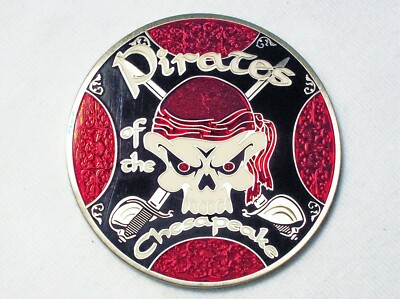 Pirates of Chesapeake - Antique Silver Finish - New Unactivated Geocoin ...