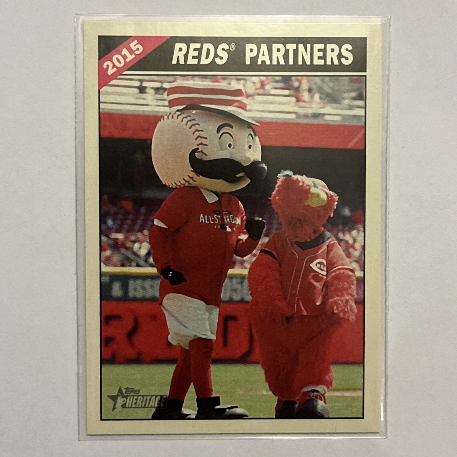 2015 Topps Heritage High Number Combo Cards Gapper Cincinnati Reds ...