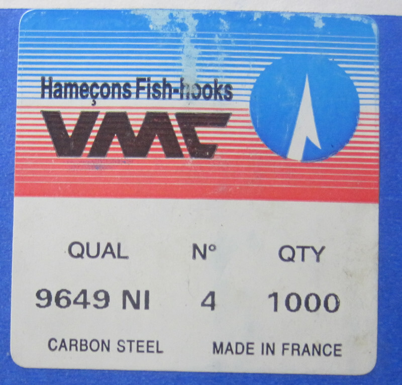 100 VMC Round Bend Treble Hooks 9649 NI Size 4 Nickel forged | eBay