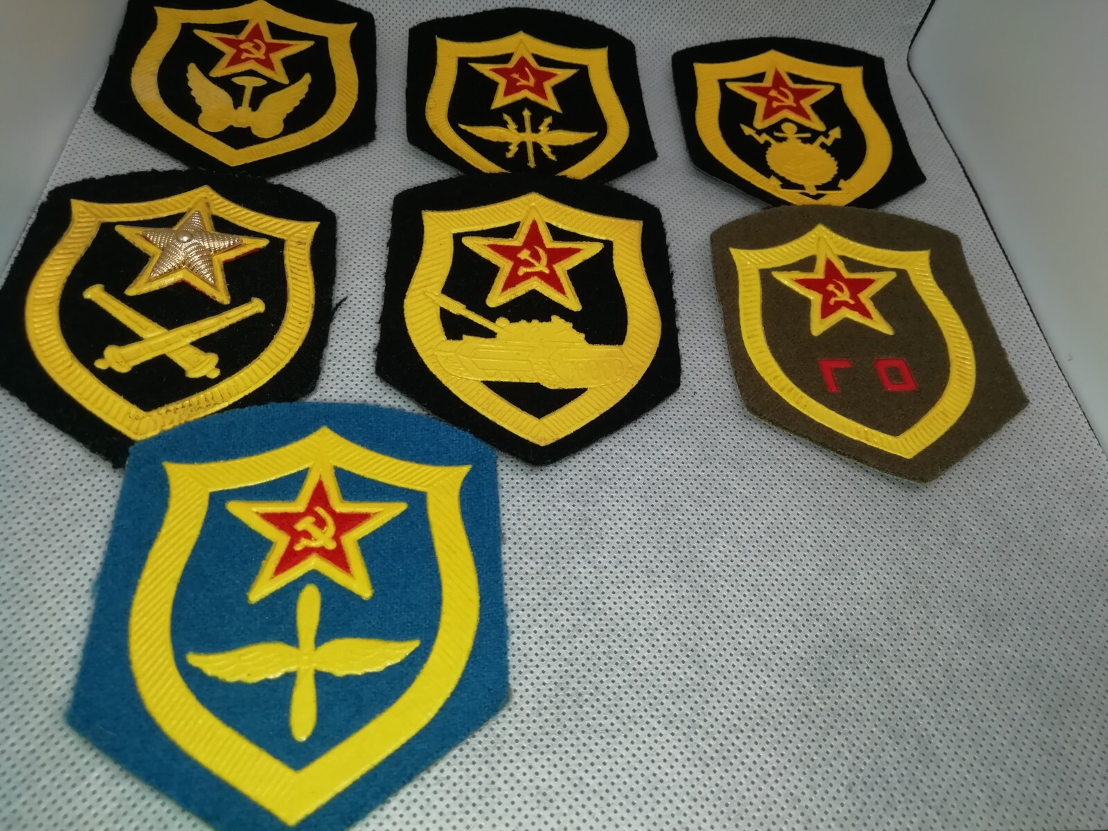 New! Lots 7 pieces Chevron patch USSR Army coat of arms 1980 | eBay