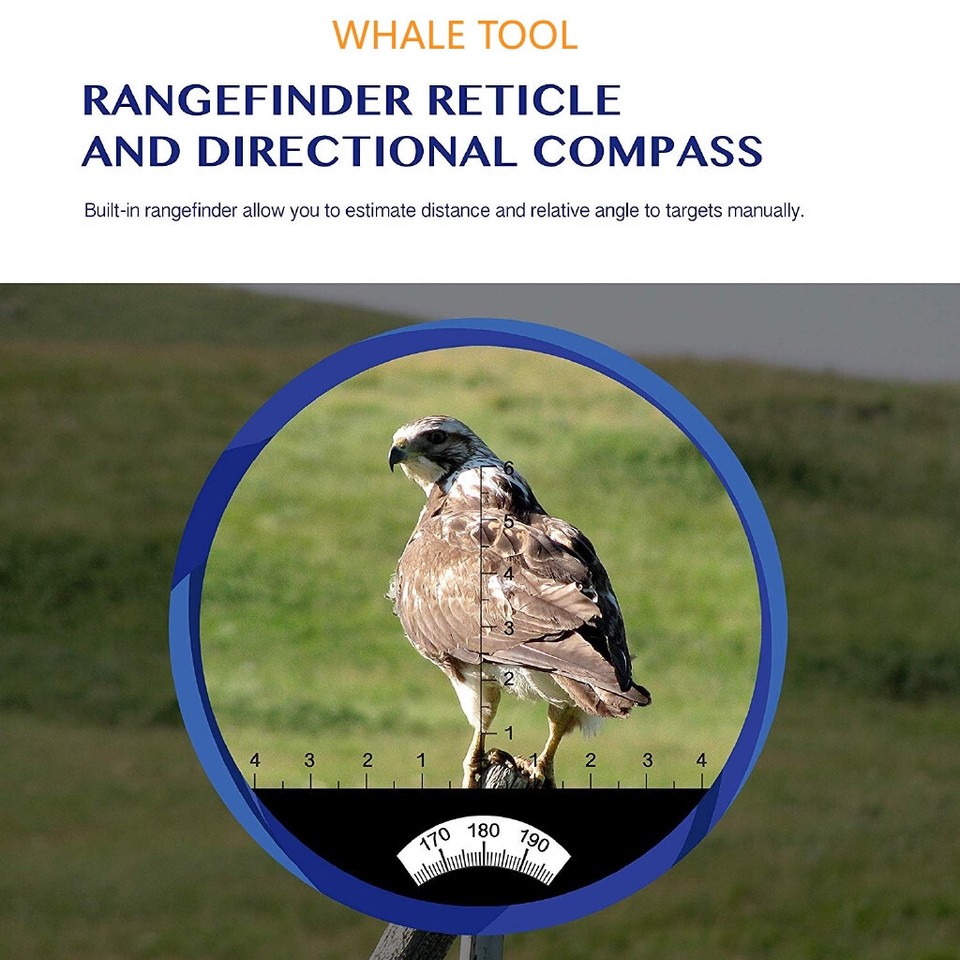 Binoculars 10x50 Marine Military Rangefinder Compass BAK4 Prism FMC ...