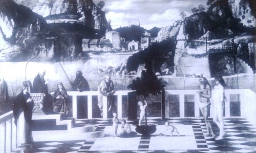 Allegory: The Tree Of Life, Giovanni Bellini, Magic Lantern Glass Slide ...